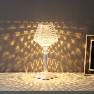 USB Cable Acrylic Transparent Dimmable Table Lamp