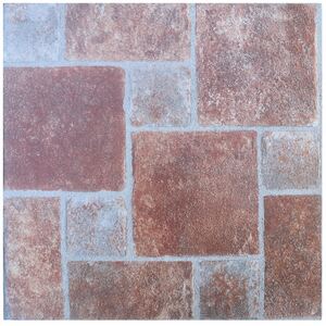 Red Brick Effect Vinyl Floor Tiles
