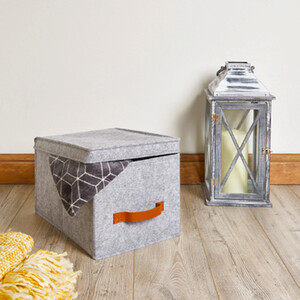 Premium Grey Felt Storage Box