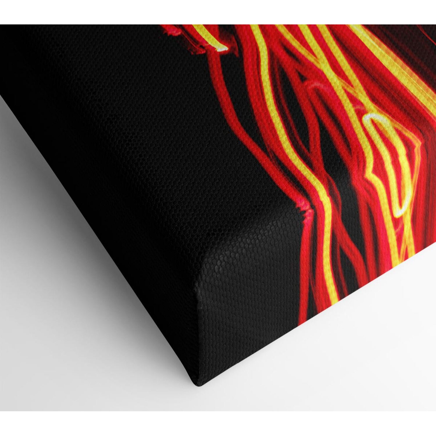 Red Light Beams Canvas Print Wall Art