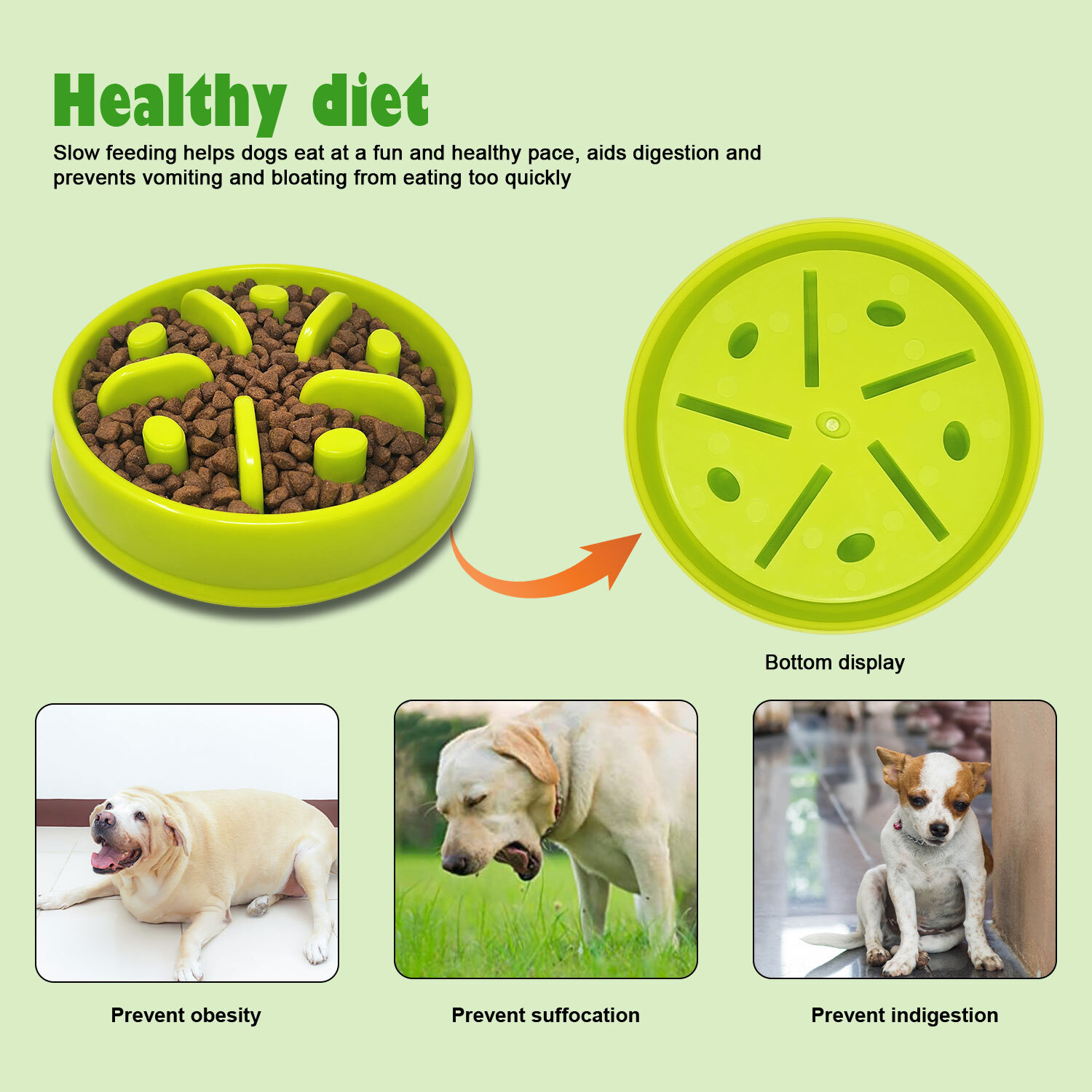 Pet Slow Puzzle Feeder Bowl