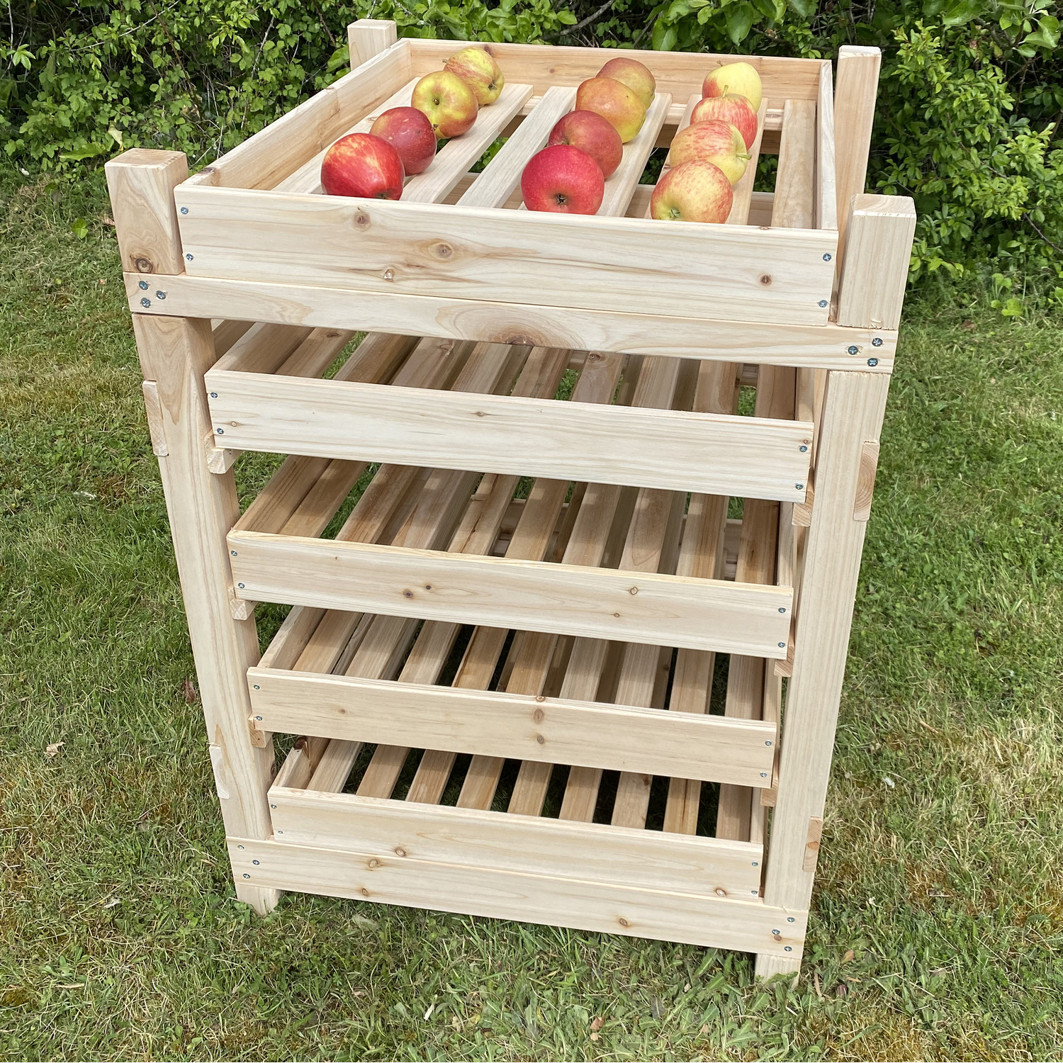 Traditional Wooden Apple Storage Racks