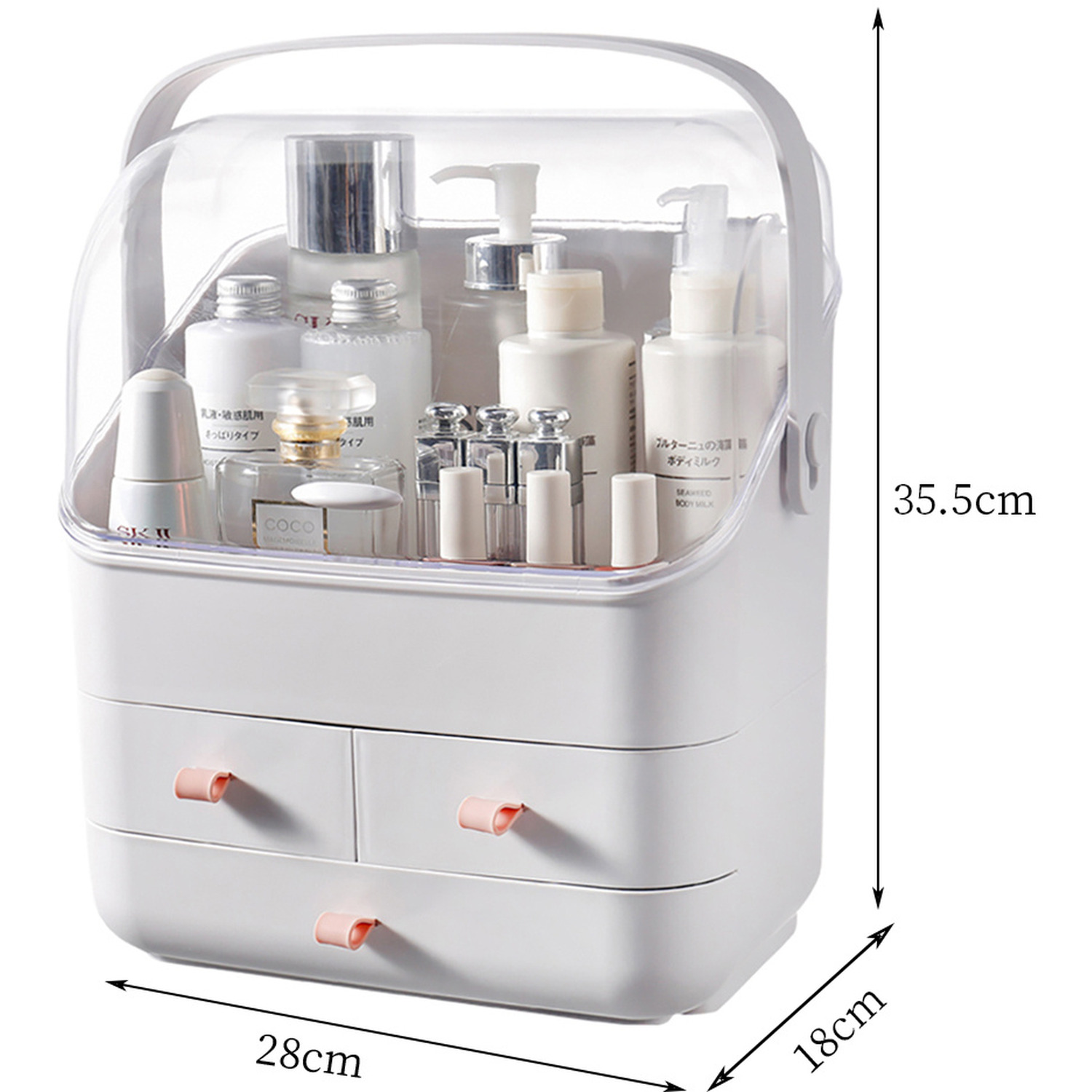Multifunctional Makeup Organiser Box with Lid
