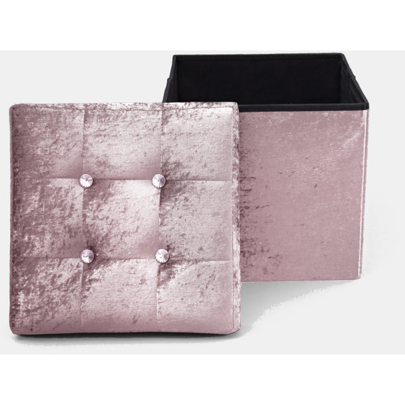 Contemporary Practical Luxury Crushed Velvet Storage Boxes