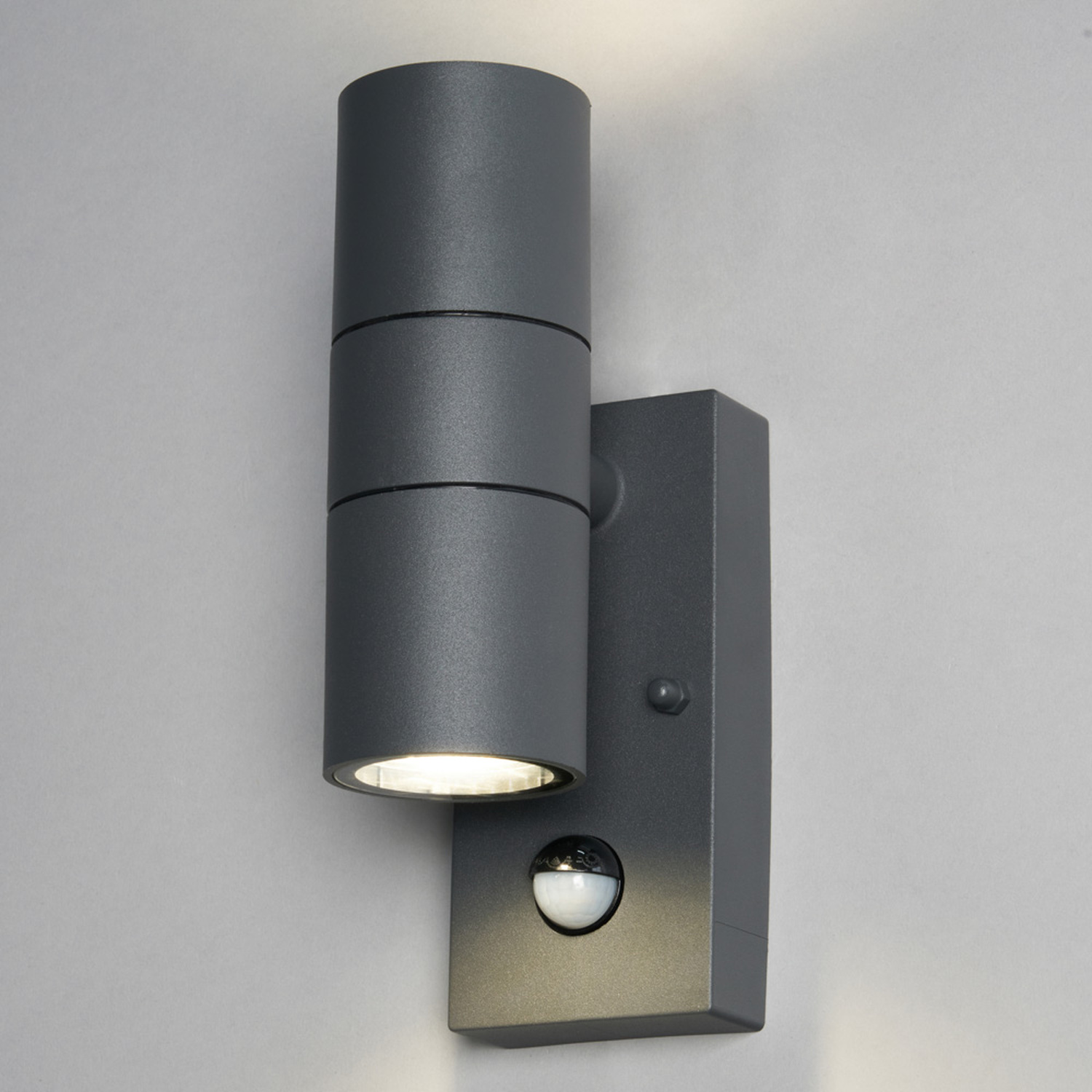 Fibo Outdoor Up Down Wall Light with PIR Sensor