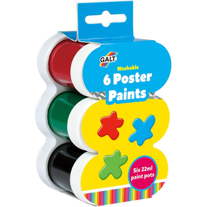 6 Washable Poster Paints
