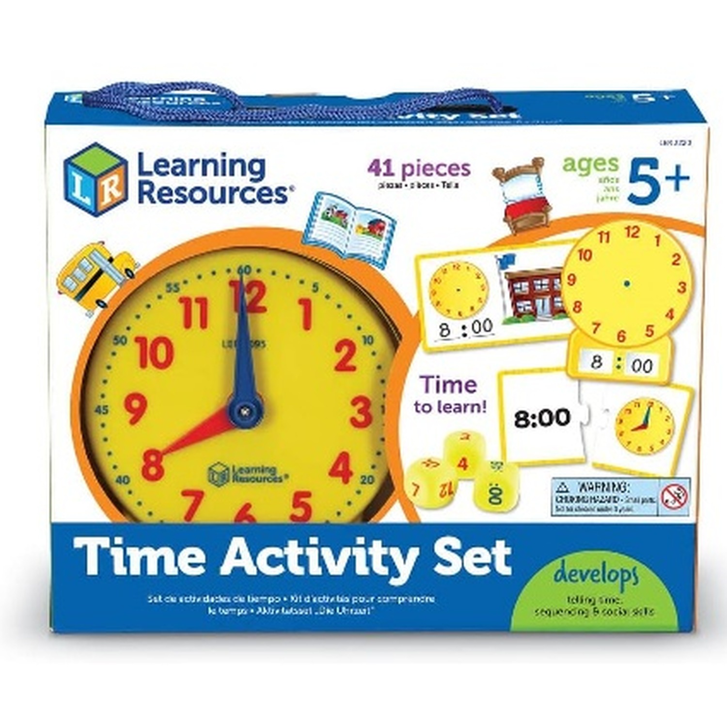 Time Activity Set Clock and 41 Piece Teaching Set
