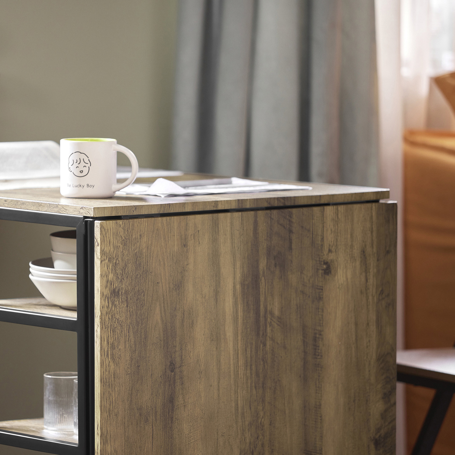 SoBuy Industrial Design Folding Office & Dining Table