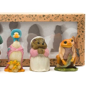 Beatrix Potter Set of 5 Cane Toppers, Peter Rabbit Friends