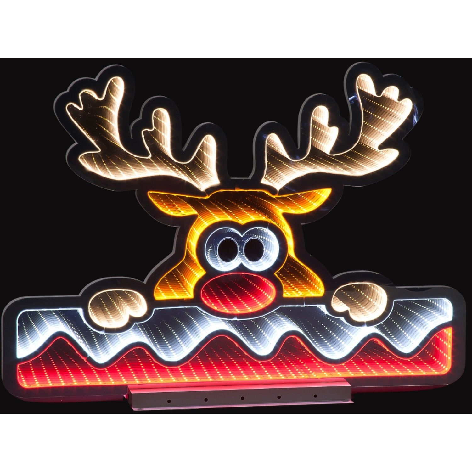 Infinity Snow Deer Face LED Decoration