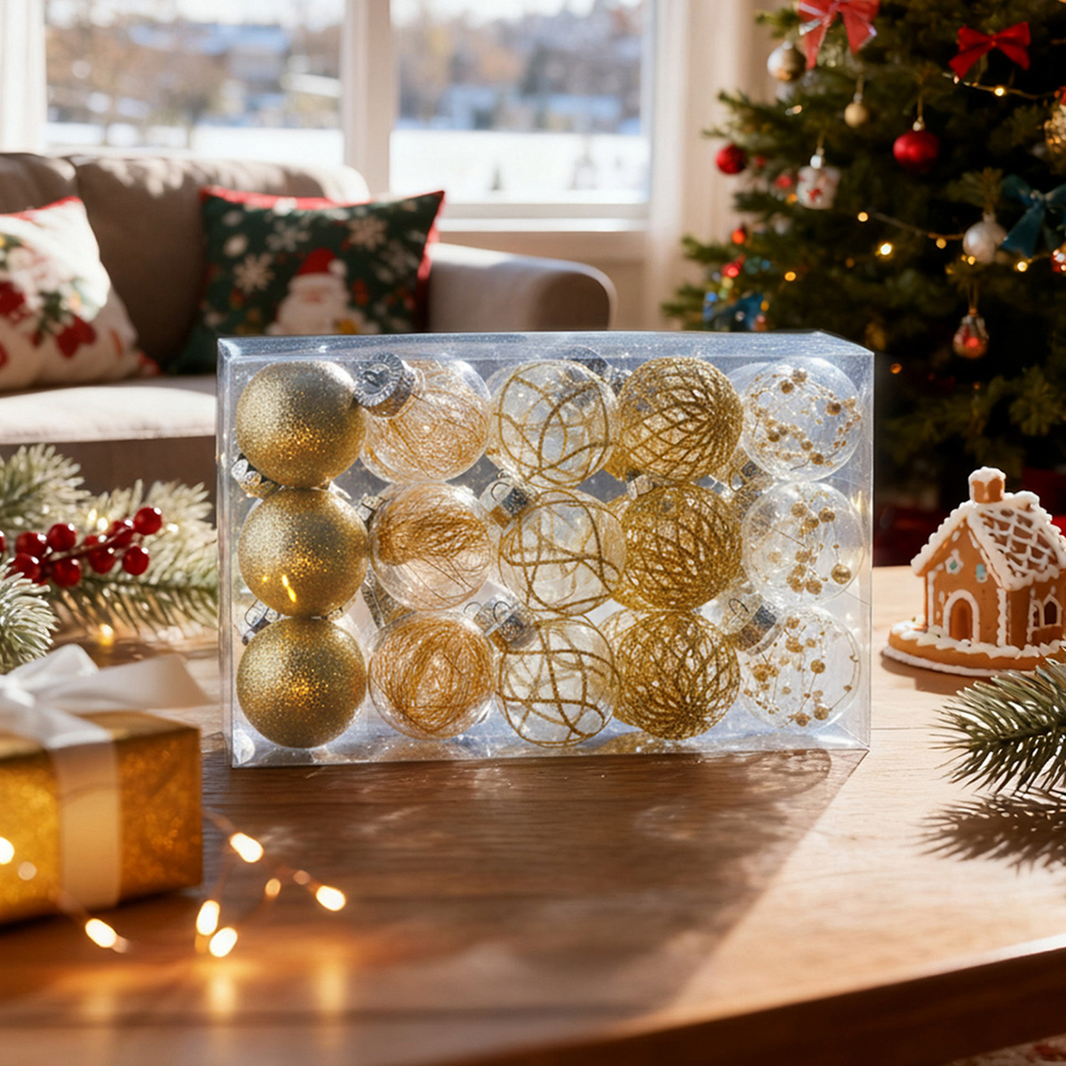 Lifeideas Set of 30 Hanging Christmas Tree Baubles