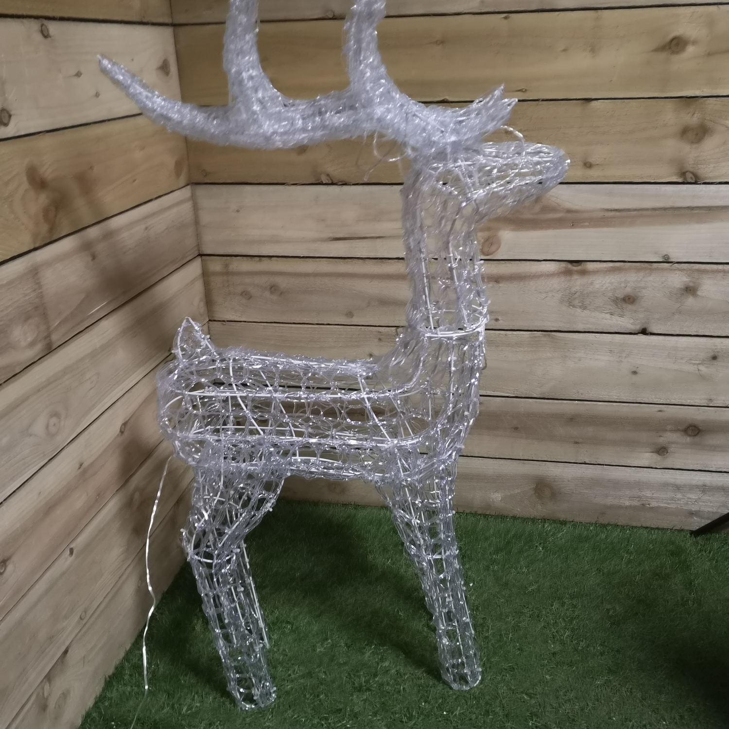 Premier 1.15M Lit Soft Acrylic Christmas Reindeer with 160 Multi LED