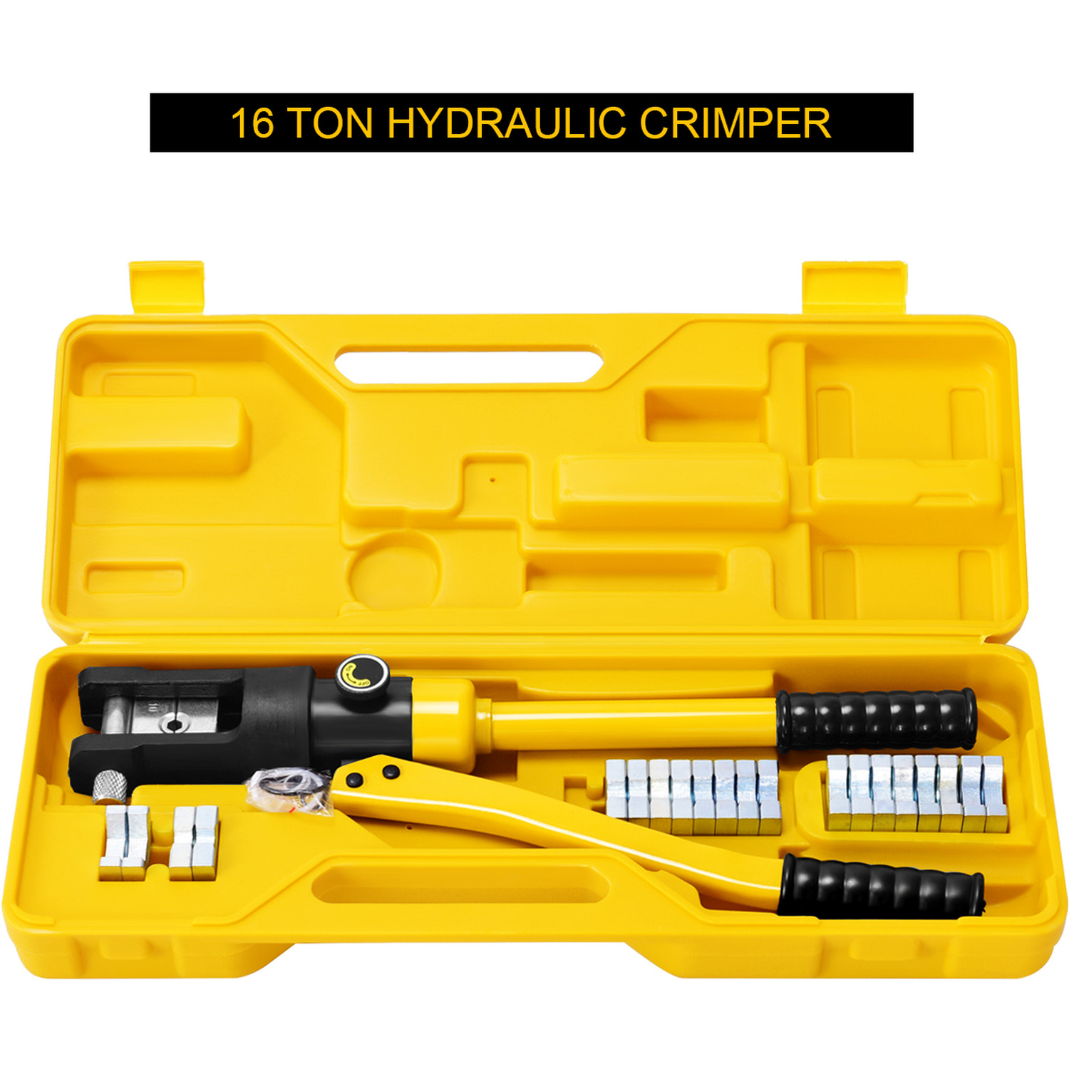 Costway Professional Hydraulic Crimping Tool Set-Yellow