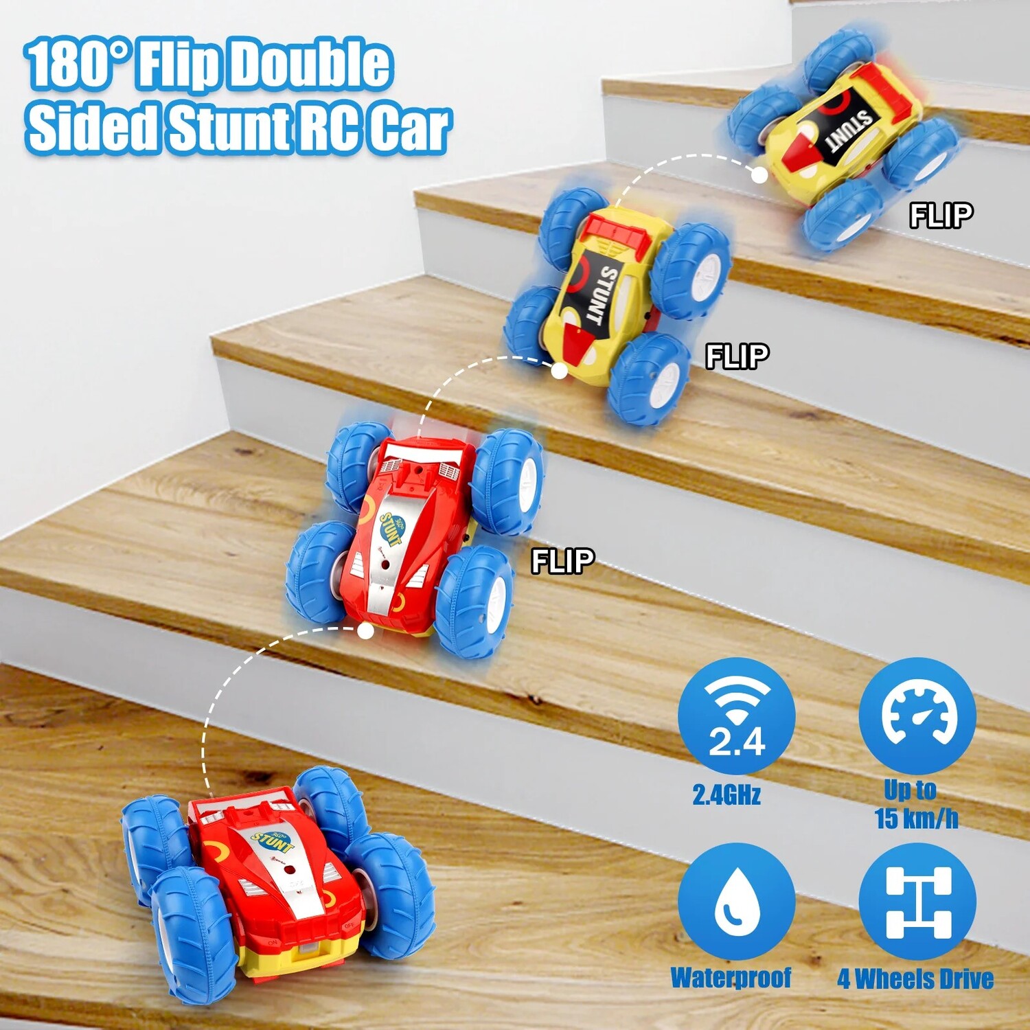 Remote Control Waterproof 360 Degree Flip Double Sided Car