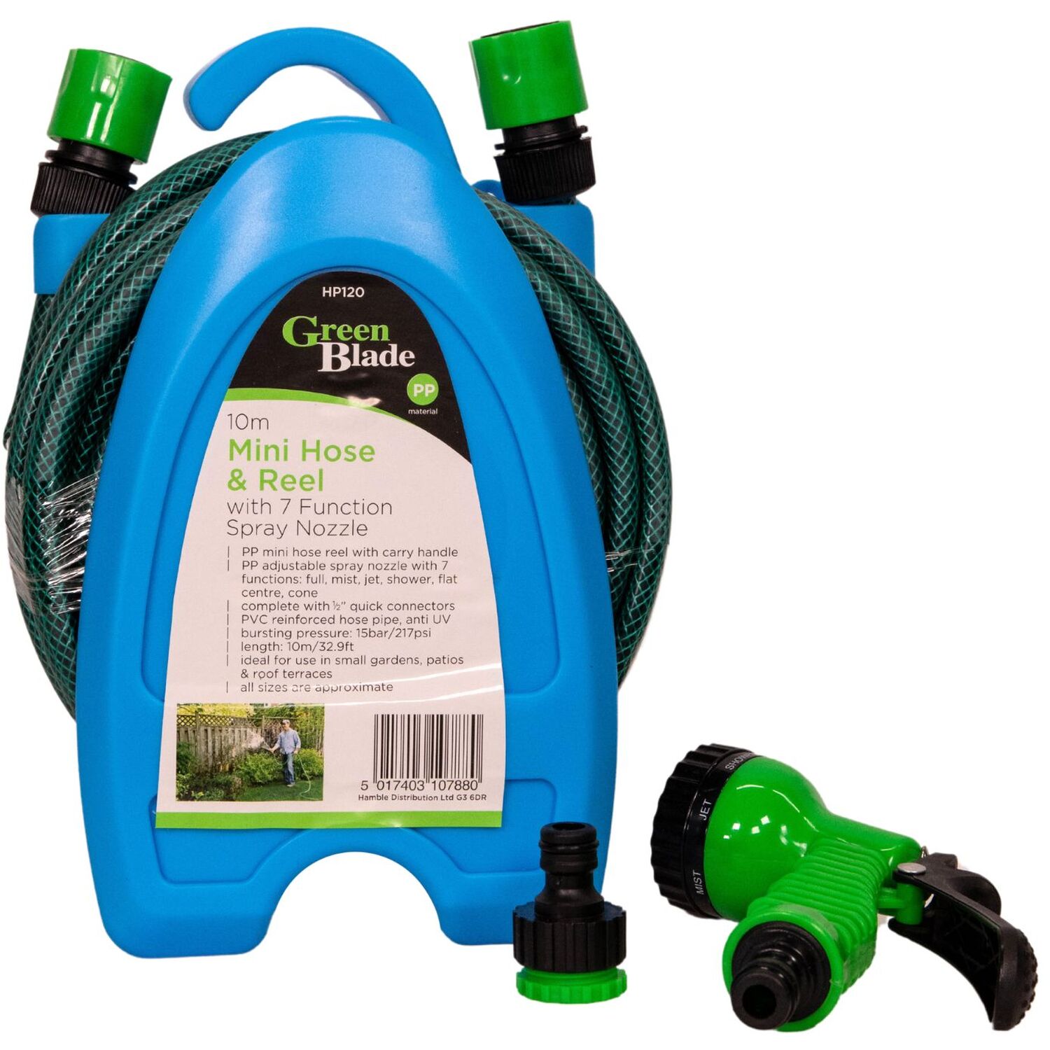 Mini Green Garden Hose Pipe and Reel