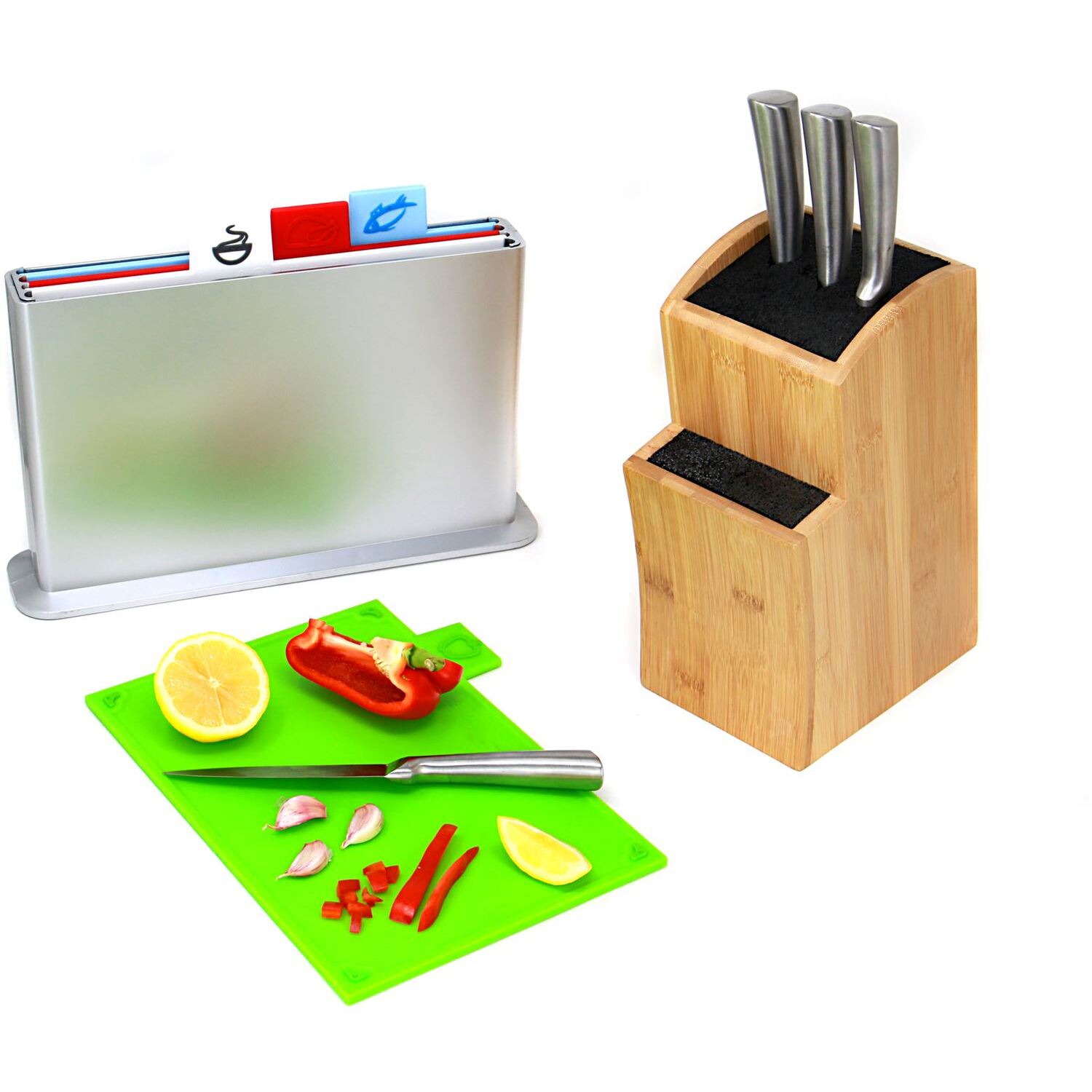 Universal Bamboo Knife Block