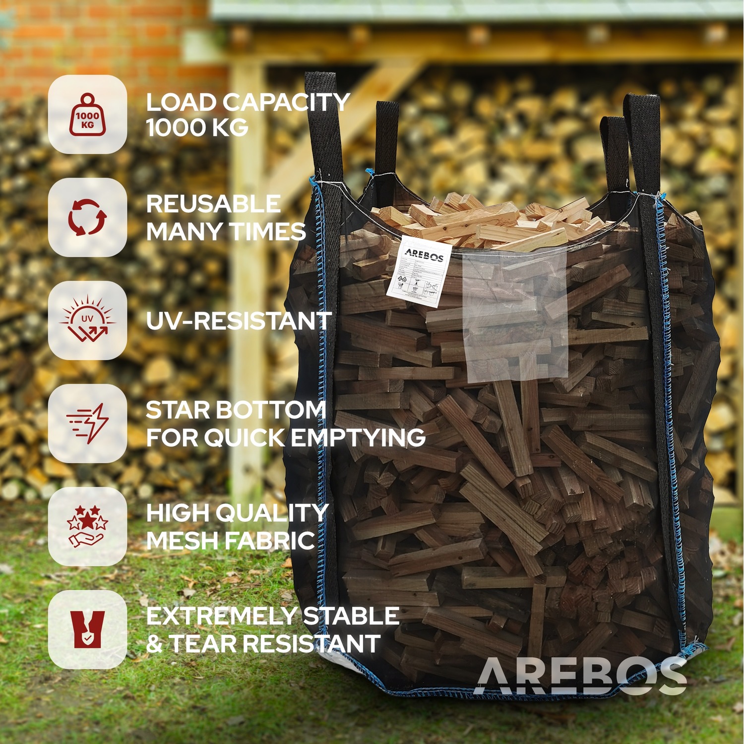 Premium Wood Bag Firewood Bag