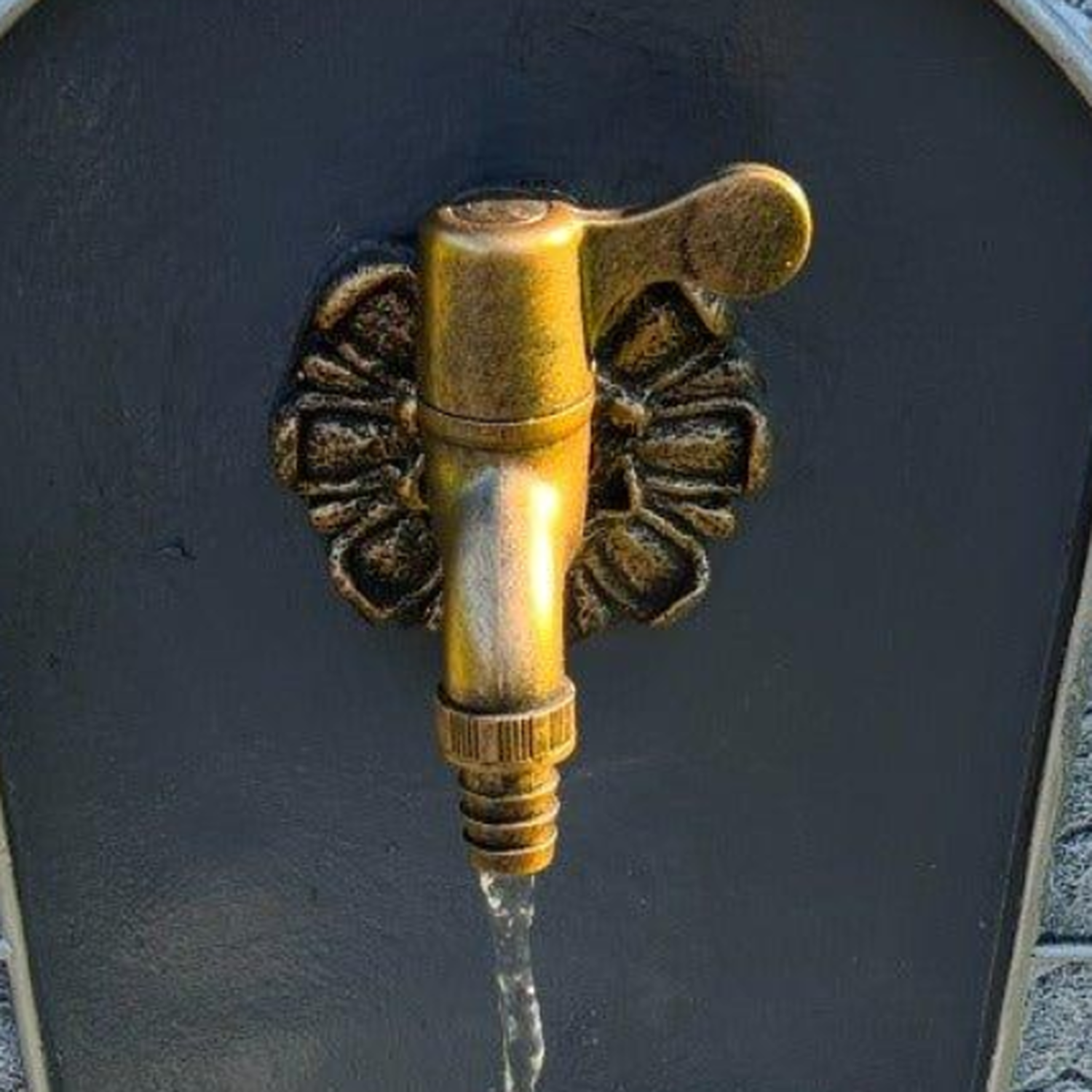 AllPondSolutions Marble Look Tap Water Feature with LED Lights