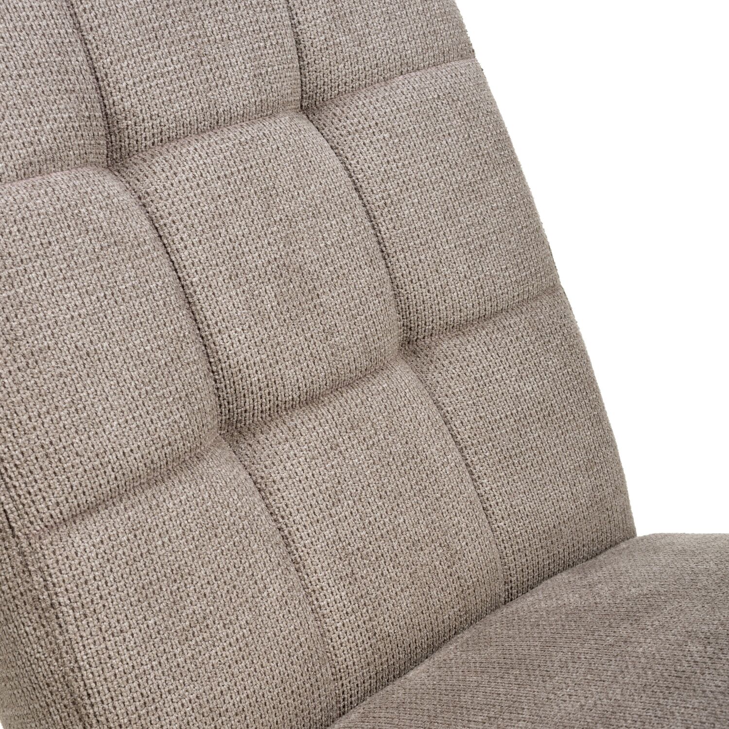 Pair of Moseley Waffle Flax Effect Light Brown Dining Chairs