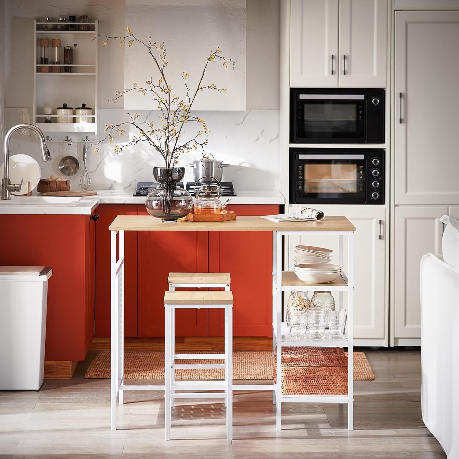 3 Pieces Home Dining Table Set