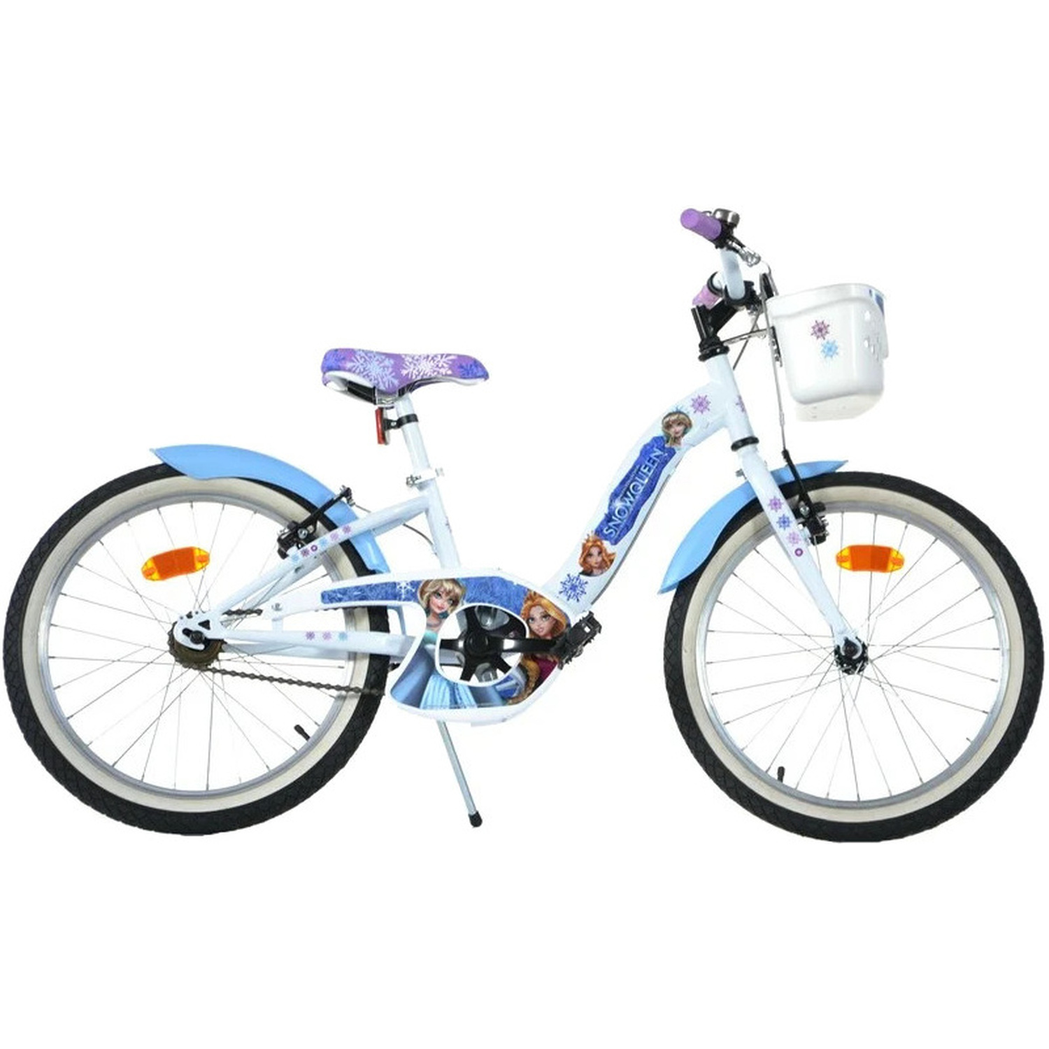 Dino Snow Queen 20in Kids Bike - White