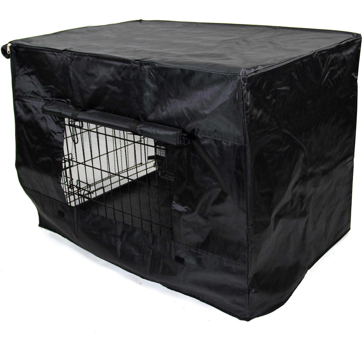 Waterproof Dog Cage Cover in Black