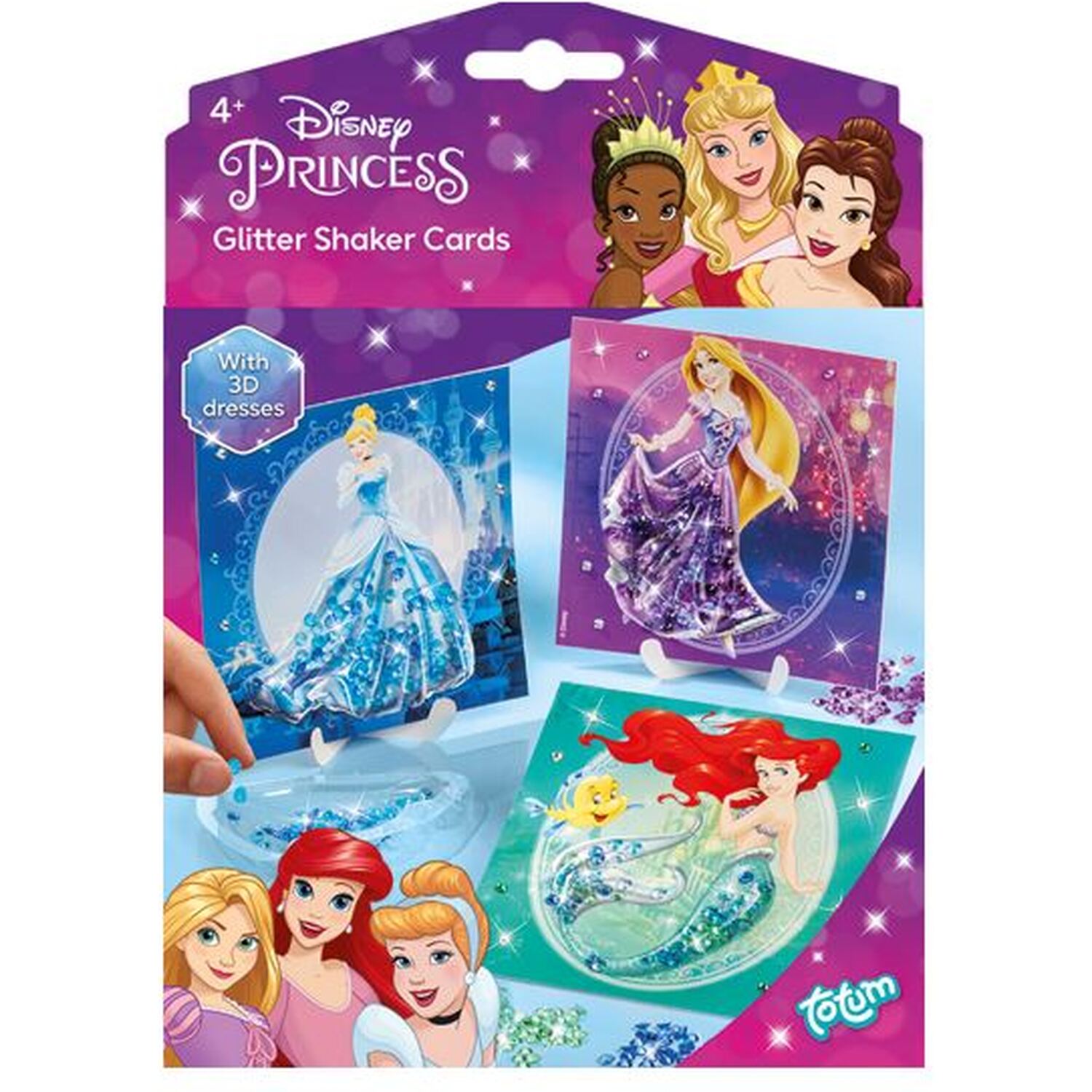 Disney Princess Glitter Shaker Cards
