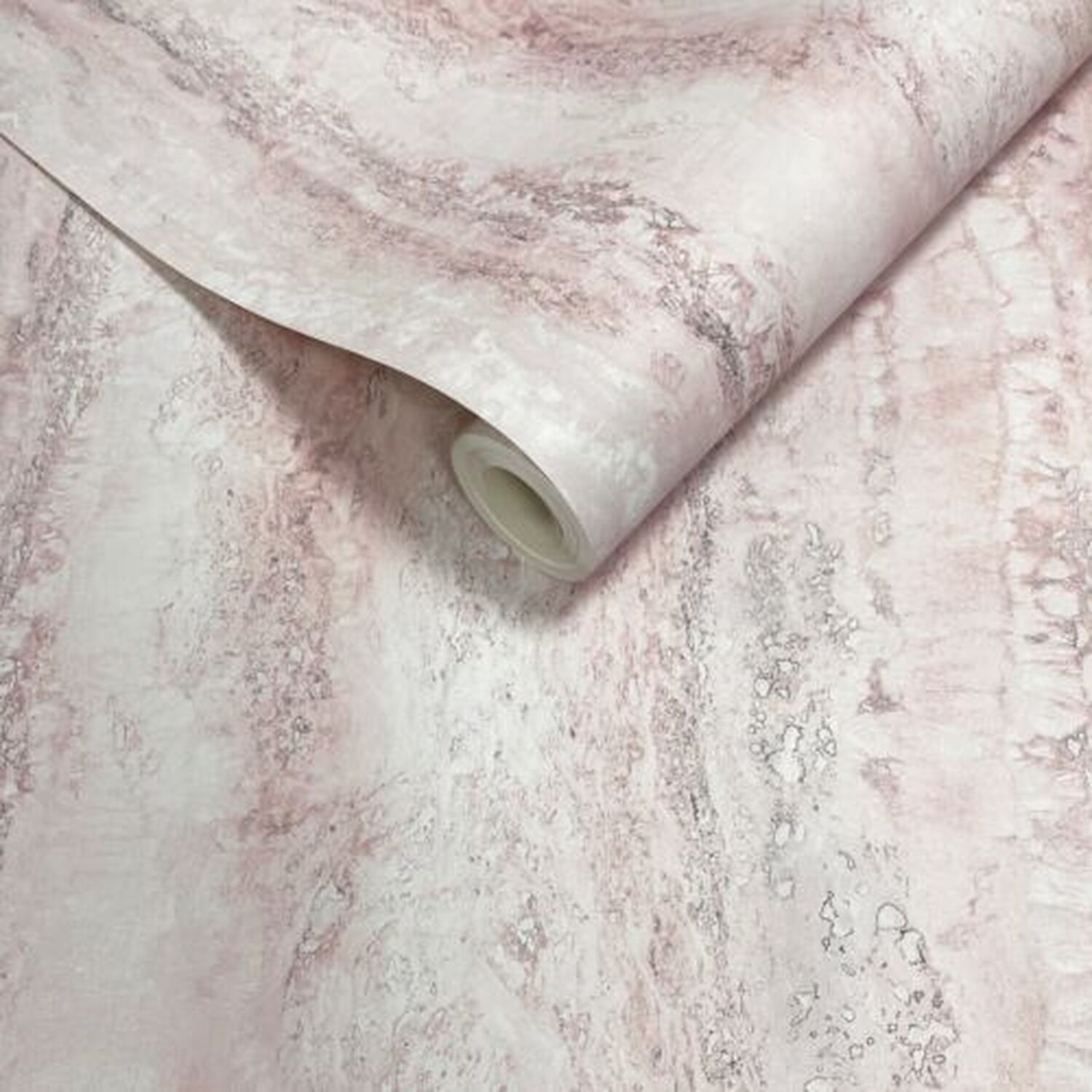 Muriva Eterna Marble Blush Wallpaper 186513 - Feature Faux Granite ...