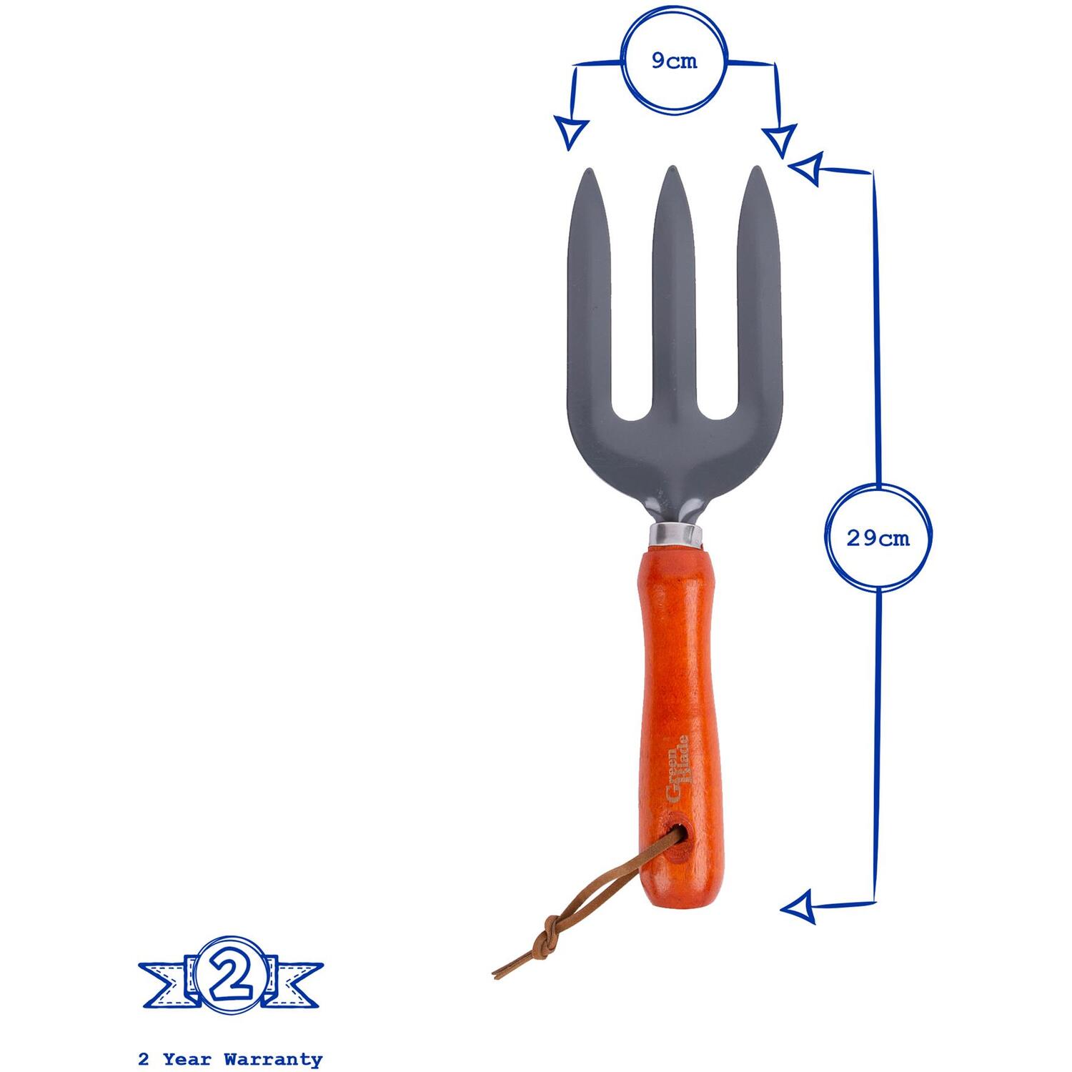 Heavy Duty Wooden Handle Hand Fork