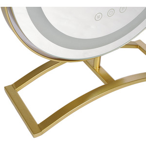 Rotatable Round LED Light Strip Make Up Mirror Dimmable Desktop Decor