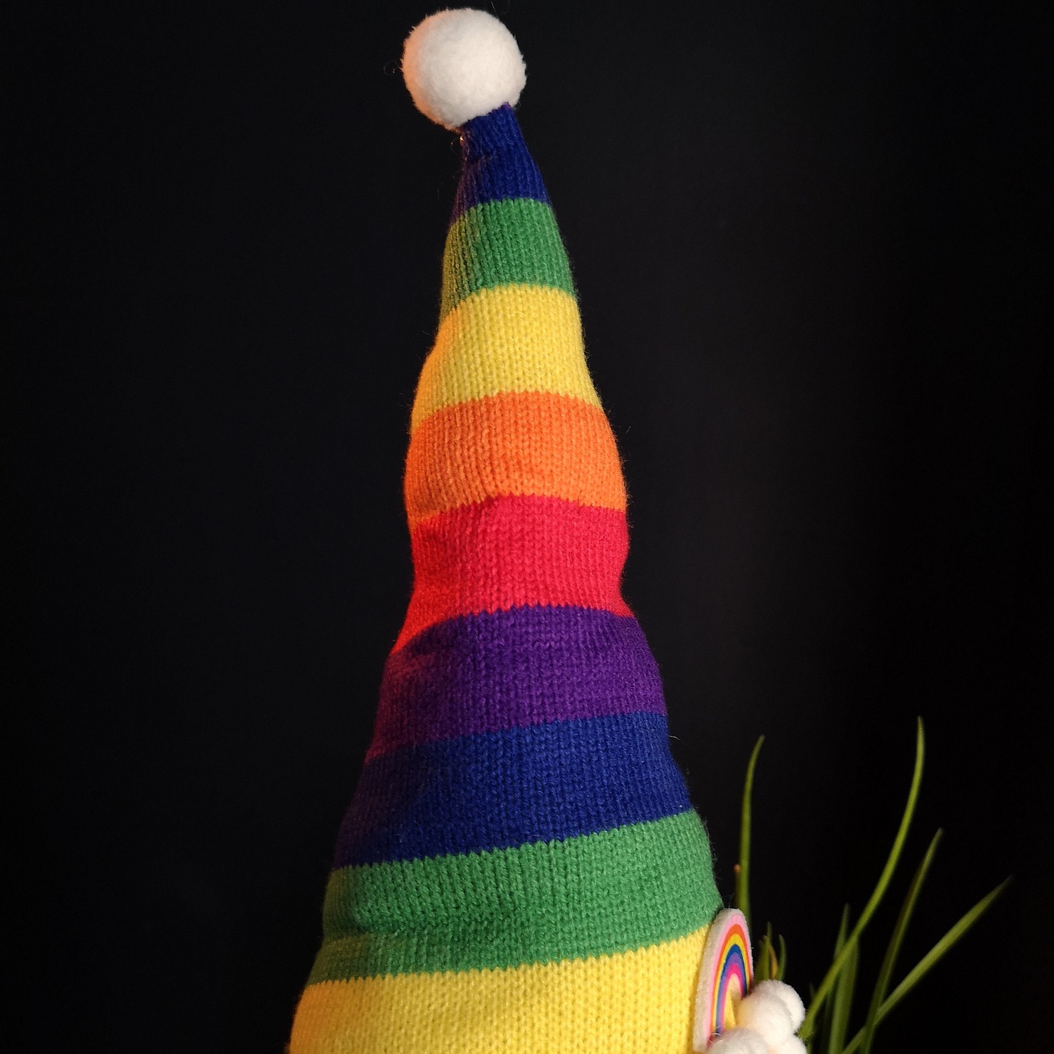 Large Standing Plush Rainbow Christmas Gonk Decoration