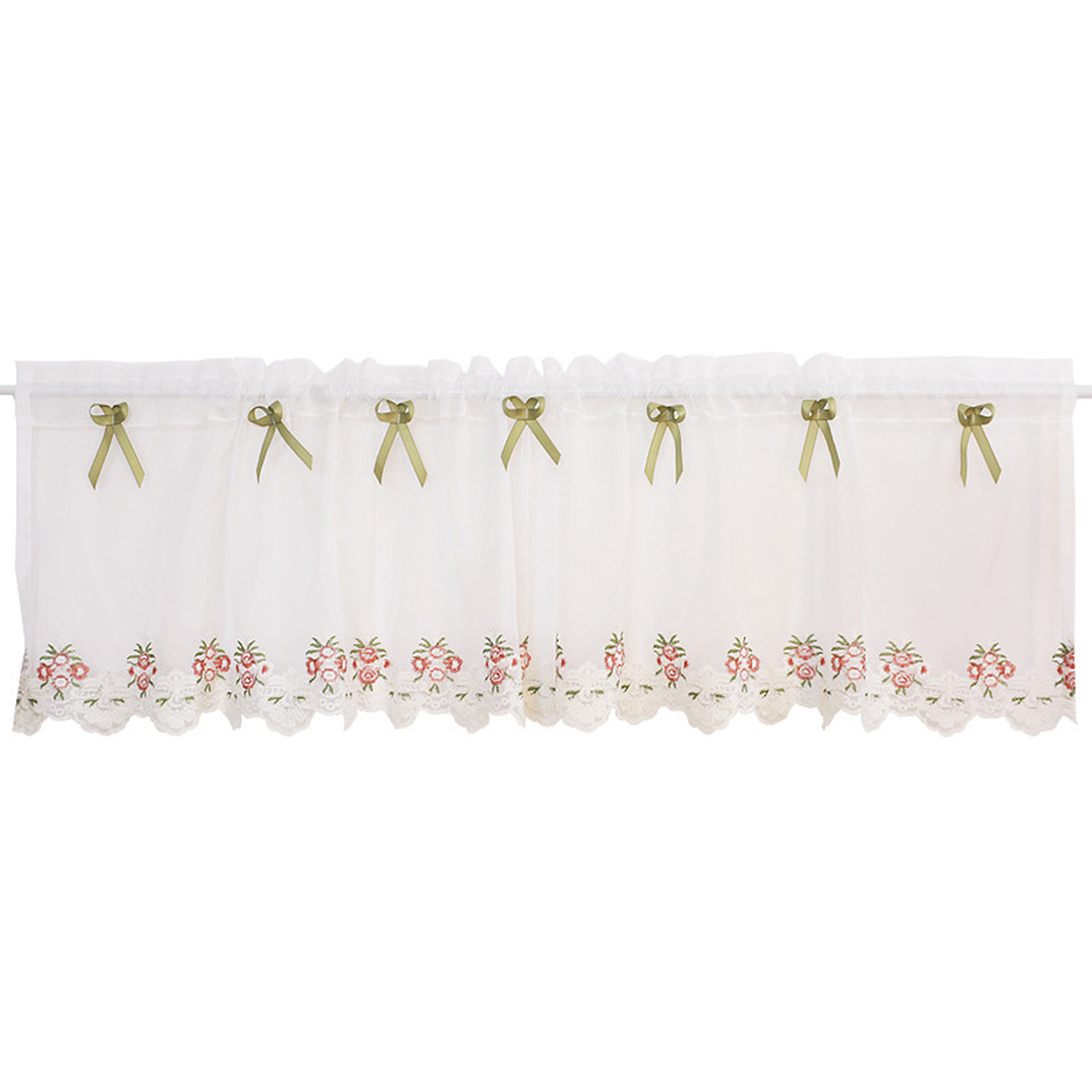 Lace Embroidered Half Curtain