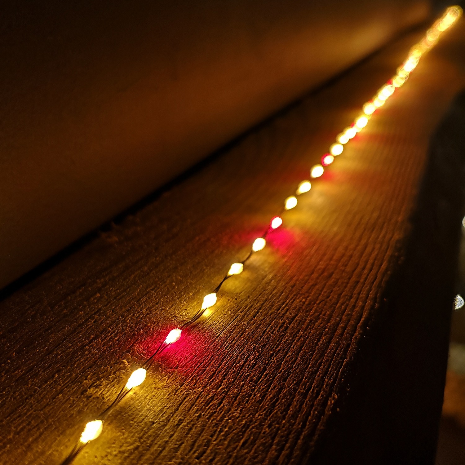 Compact MicroBrights Christmas Lights with LEDs in White