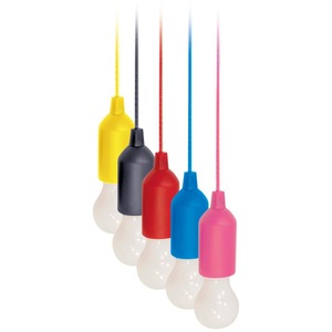 Pack of 5 LED Hanging Pull Light Battery Operated