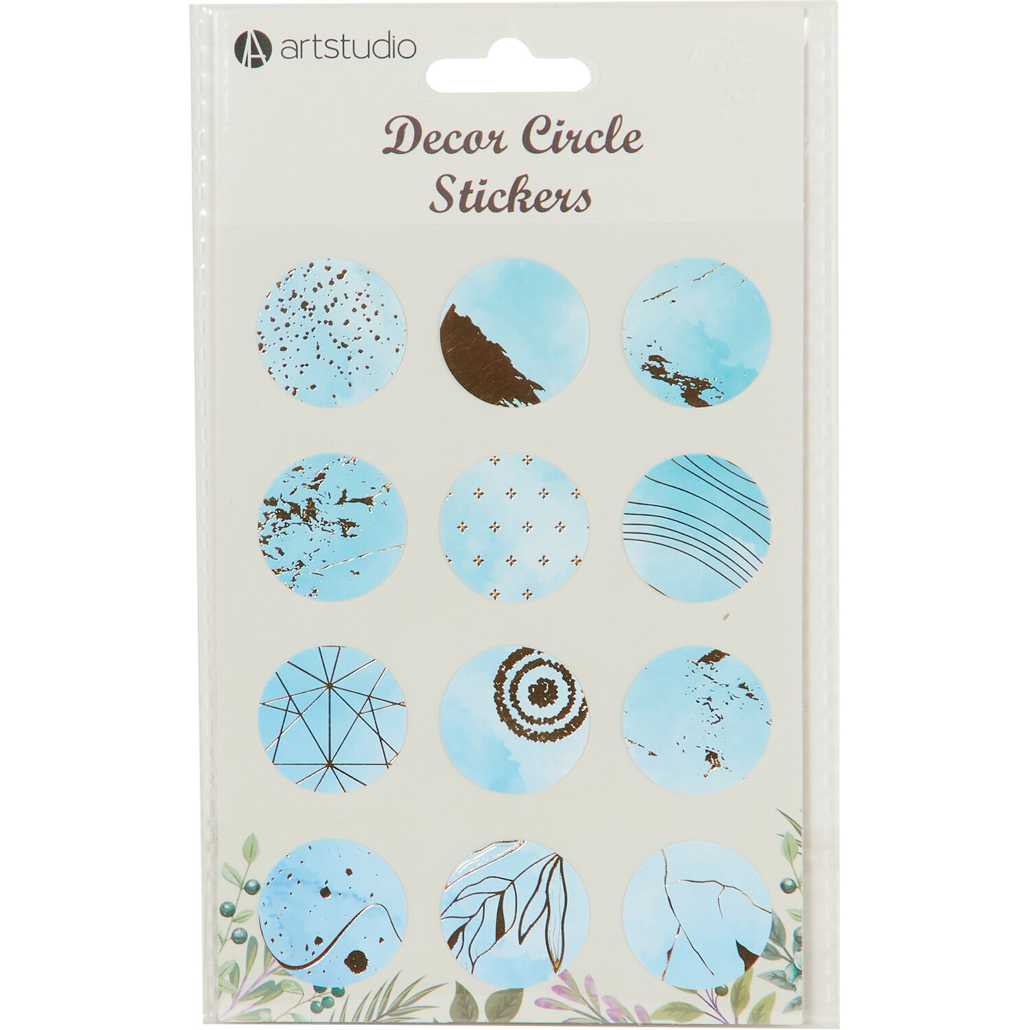 Art Studio Multicolour Decor Circle Stickers