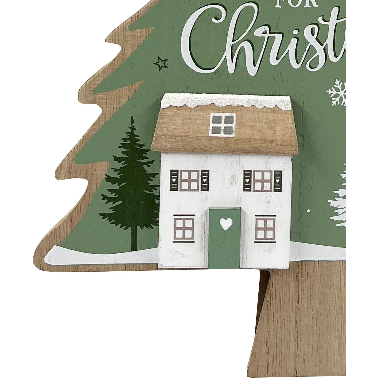 Home For Christmas Tree Sign
