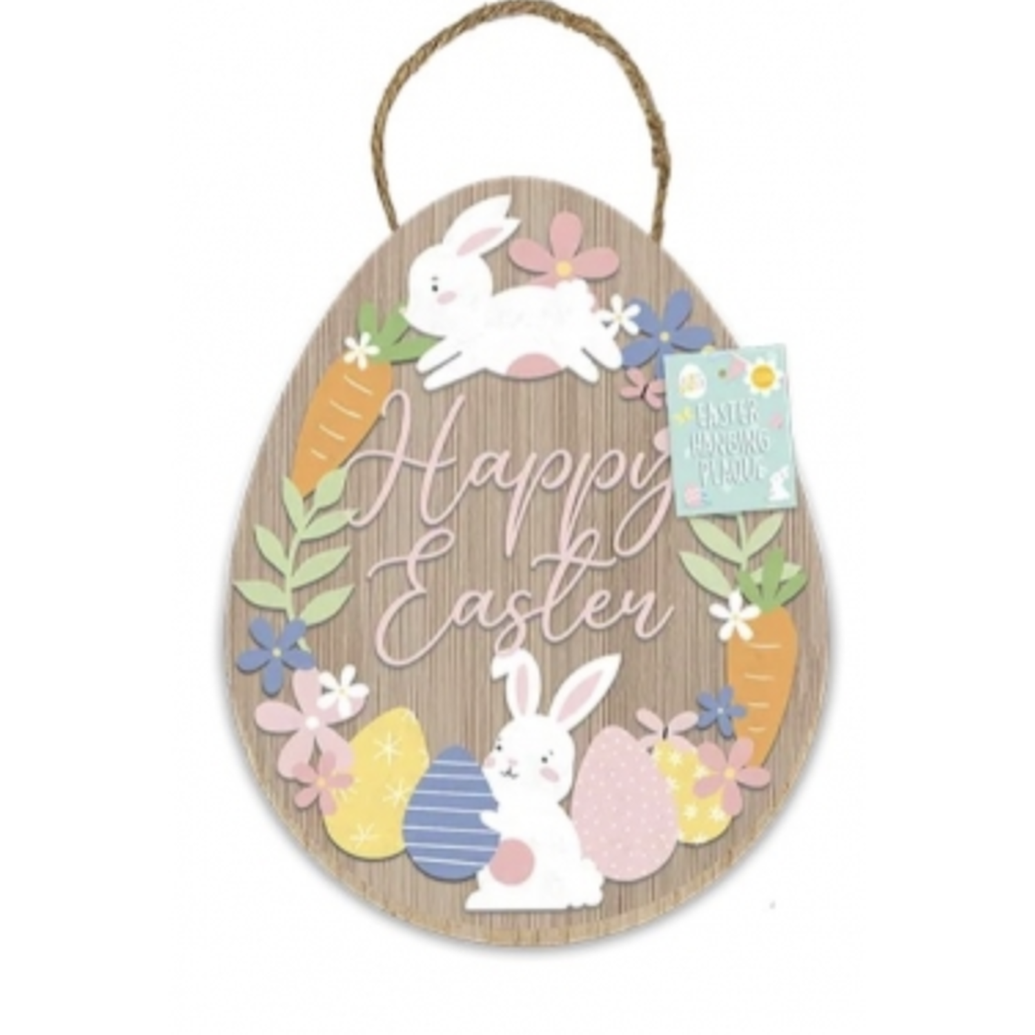 Happy Easter Hanging Plaque