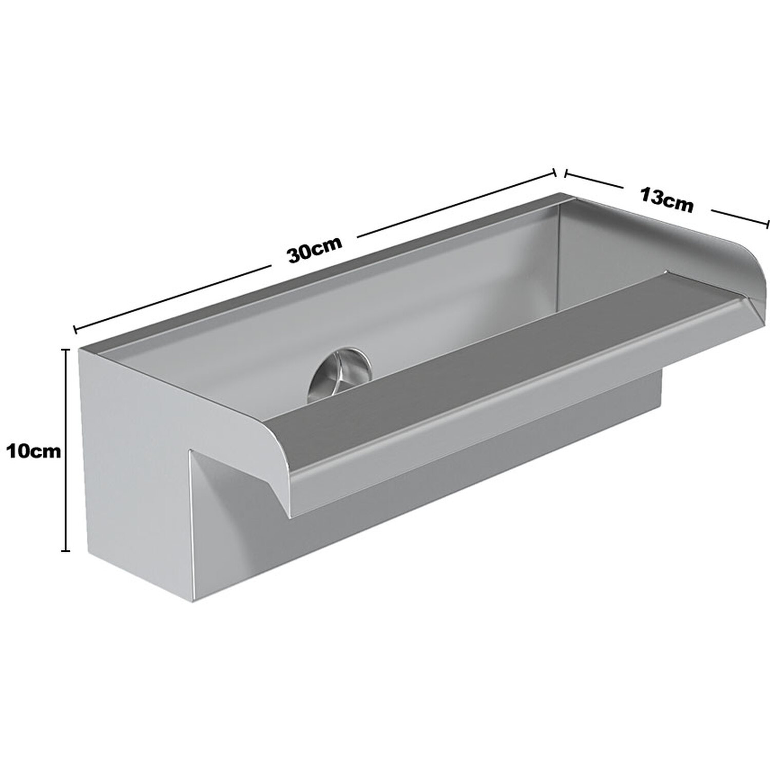 Back Entry Stainless Steel Water Blade