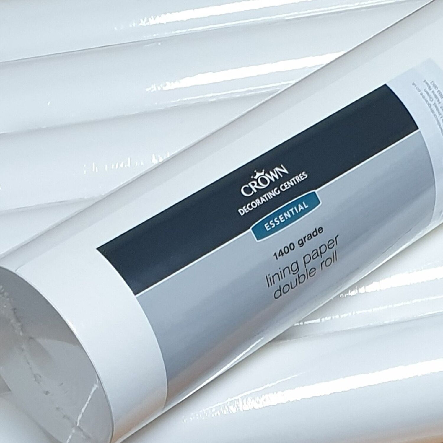 Crown 1400 Grade Double Lining Paper Wallpaper White 20m x 56cm 11sq ...