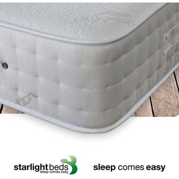 Starlight Beds 9" Deep Cashmere Pocket Spring with Memory Foam Mattress