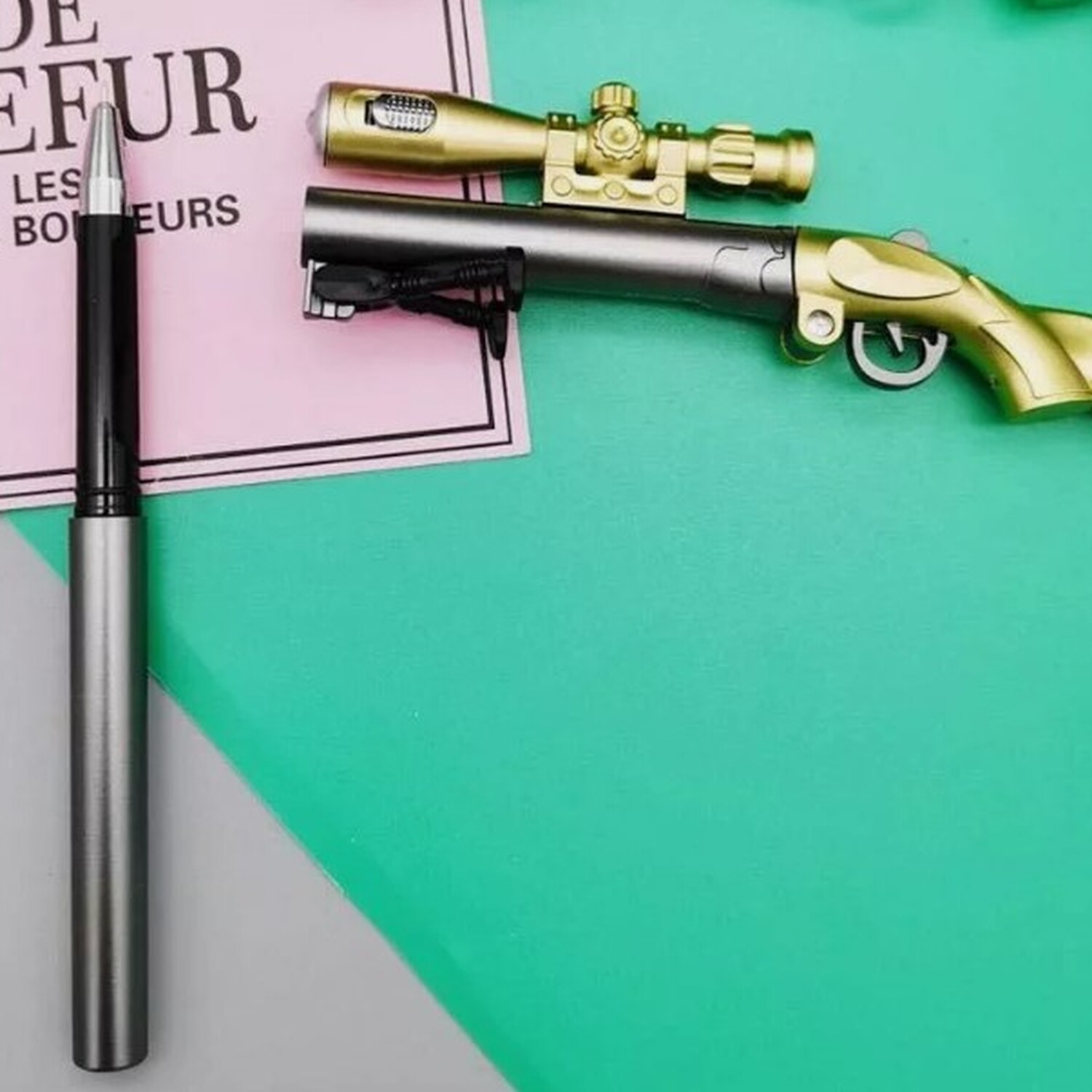 Sniper Shaped Pen With LED Light