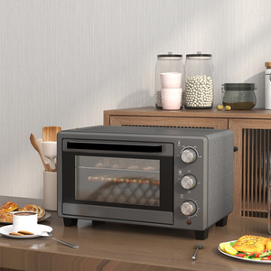 HOMCOM Mini Electric Oven 21L Countertop with Adjustable Temperature Timer