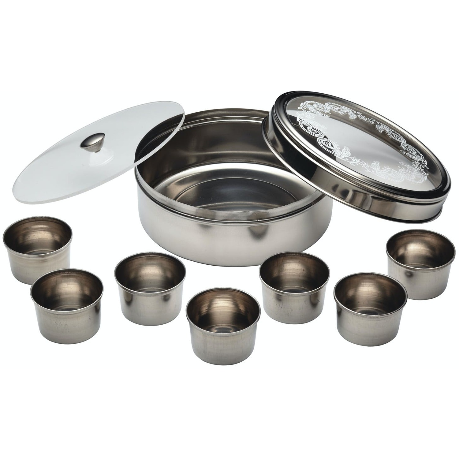 KitchenCraft World of Flavours Indian Stainless Steel Masala Dabba