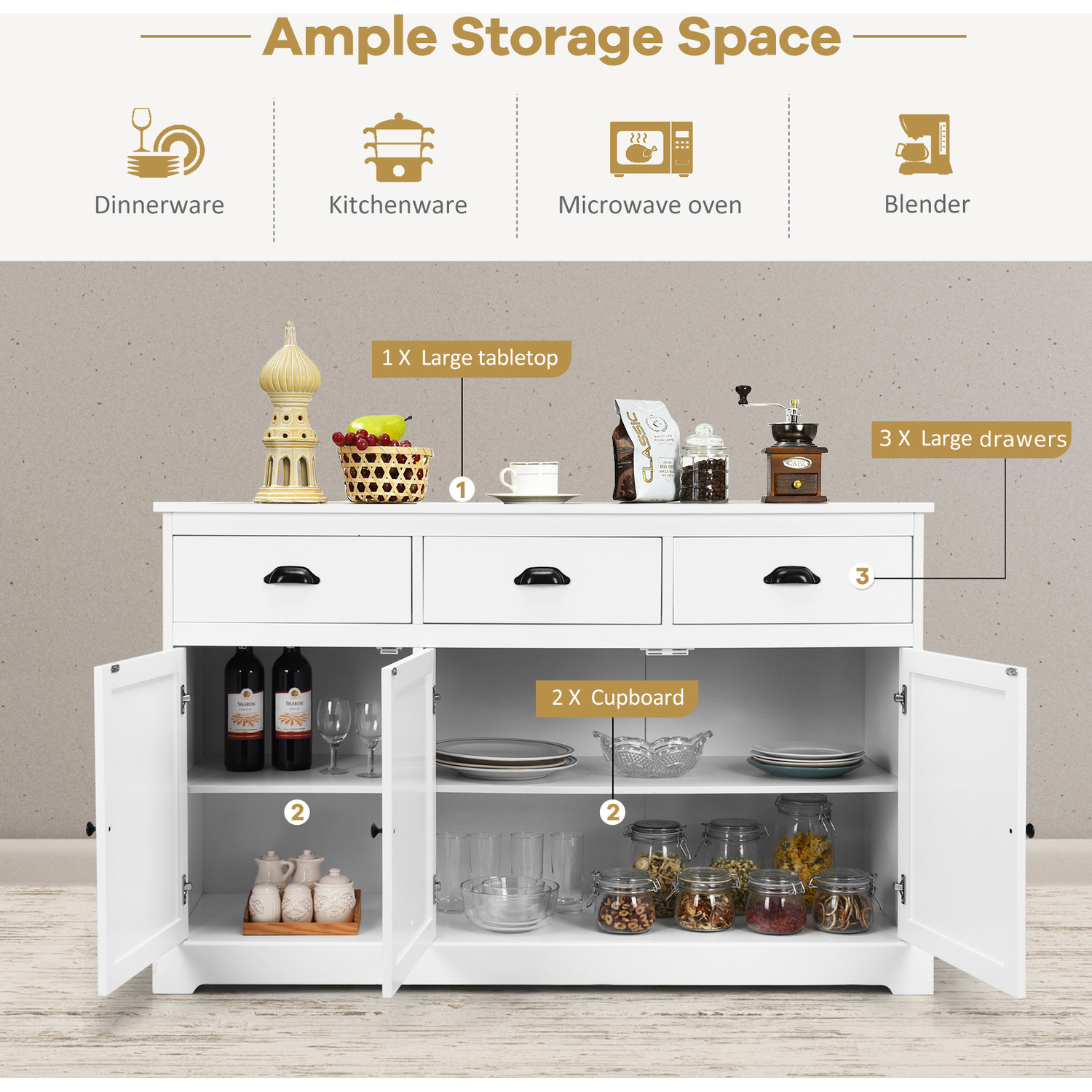 Modern Buffet Console Table Buffet Sideboard Cabinet