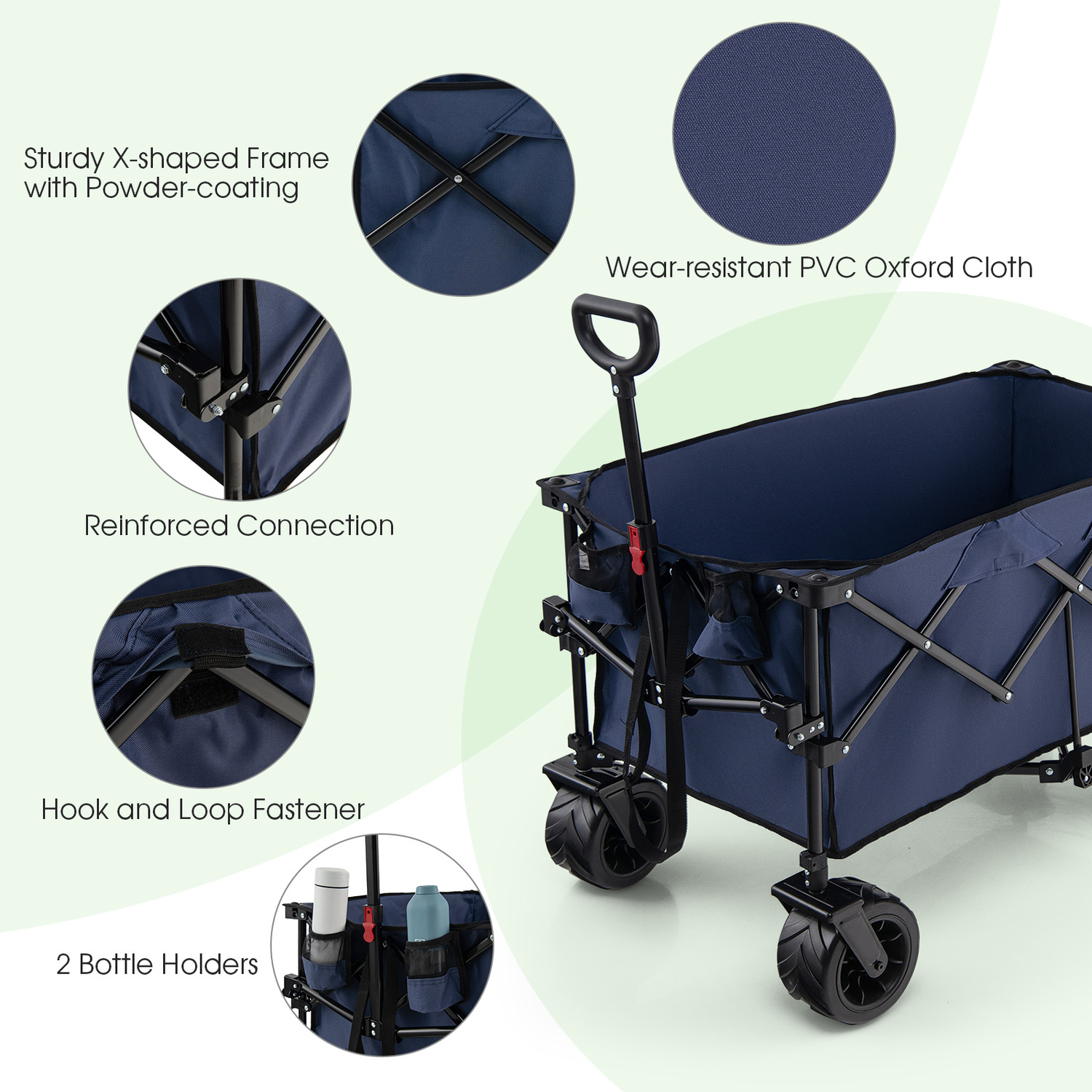 Camping Beach Cart Folding Collapsible Wagon