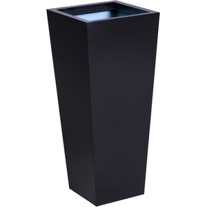 Black Zinc Galvanised Tapered Planter