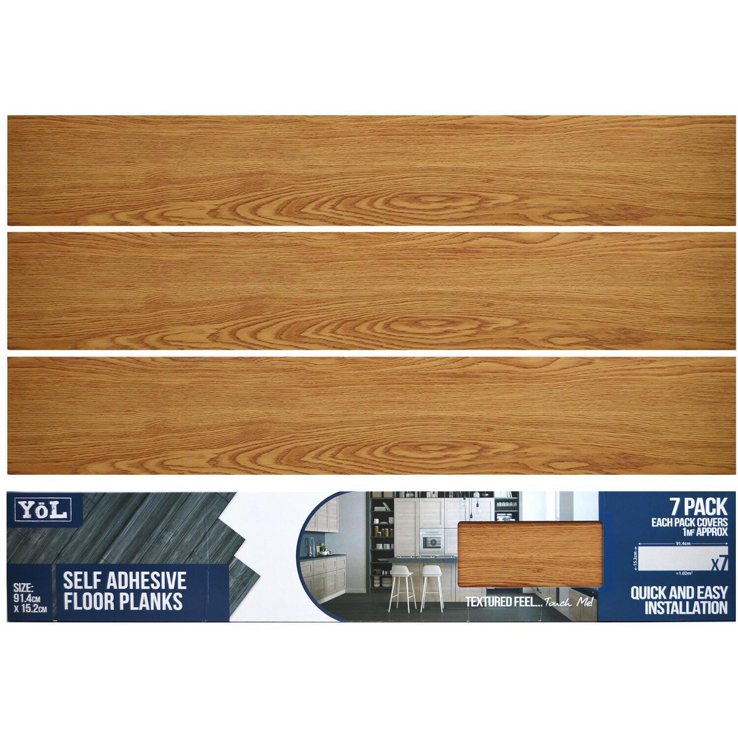 Oak Wood Effect Vinyl Floor Planks