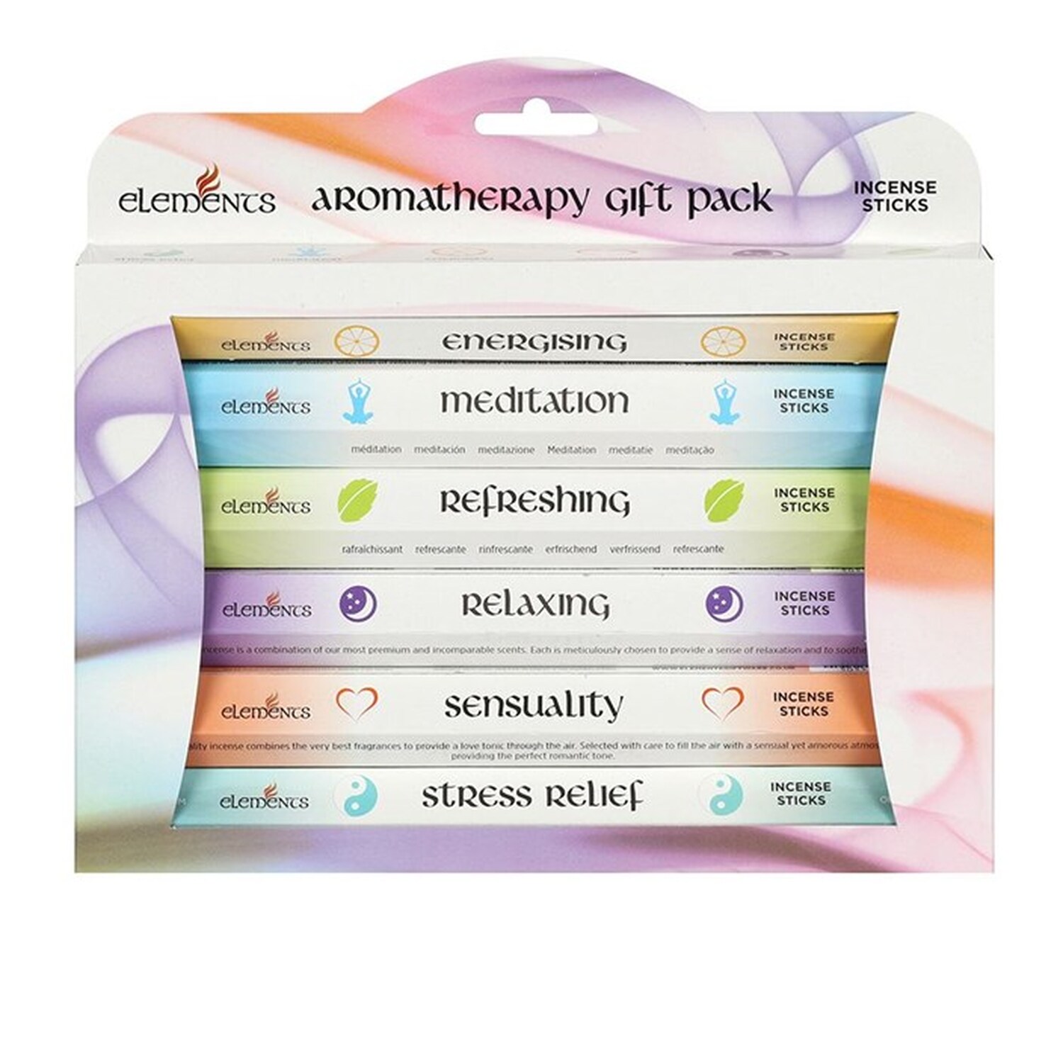 Elements Aromatherapy Incense Stick Gift Pack Display Box