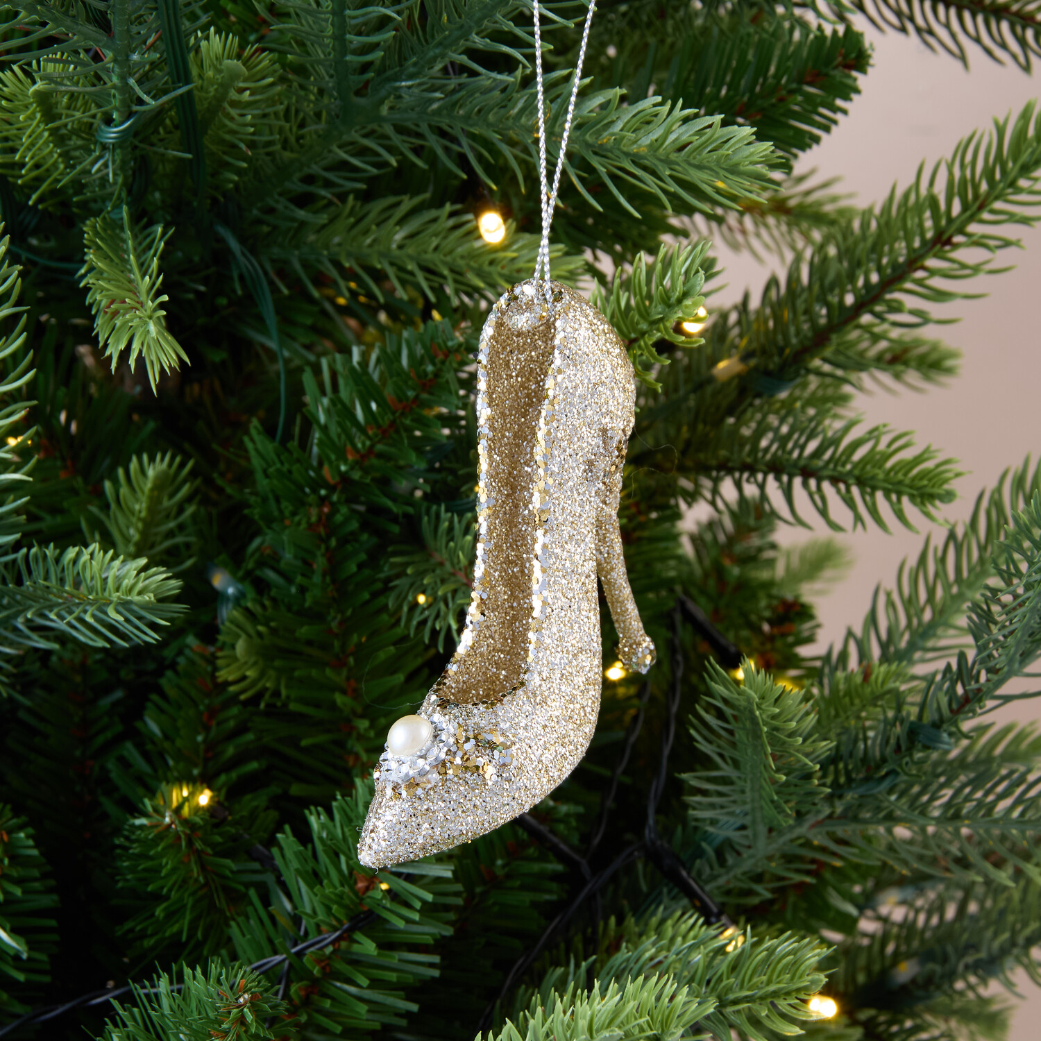 Glitter High Heel Hanging Decoration