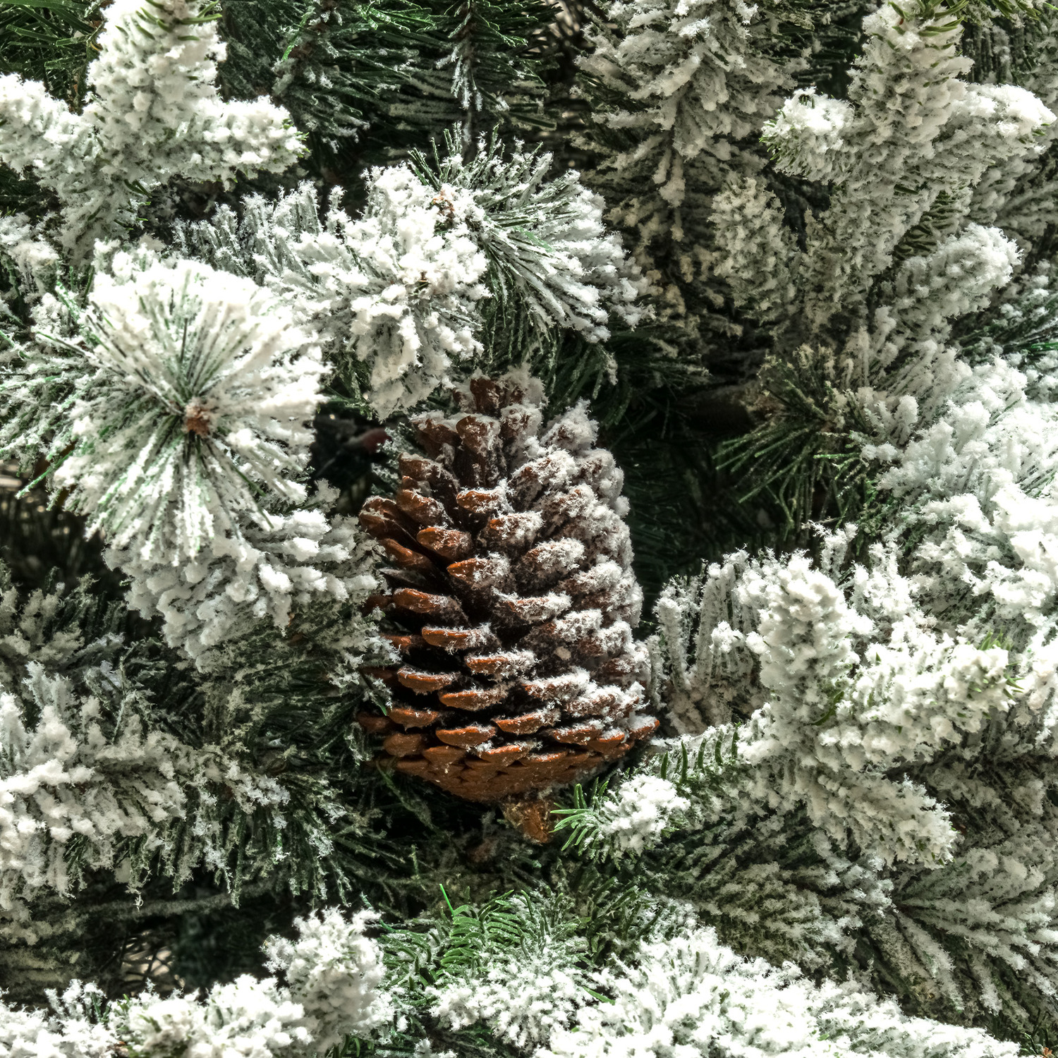 Kensington Fir Artificial Pre-Lit Frosted PE Christmas Tree
